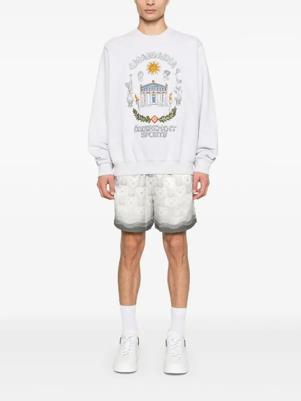 Casablanca Le Temple Du Sport Sweatshirt - Grey