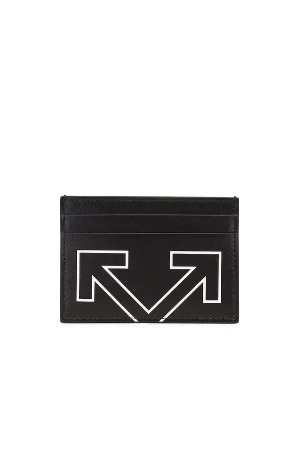 Off-White Heritage Card Case In Black - Black & White