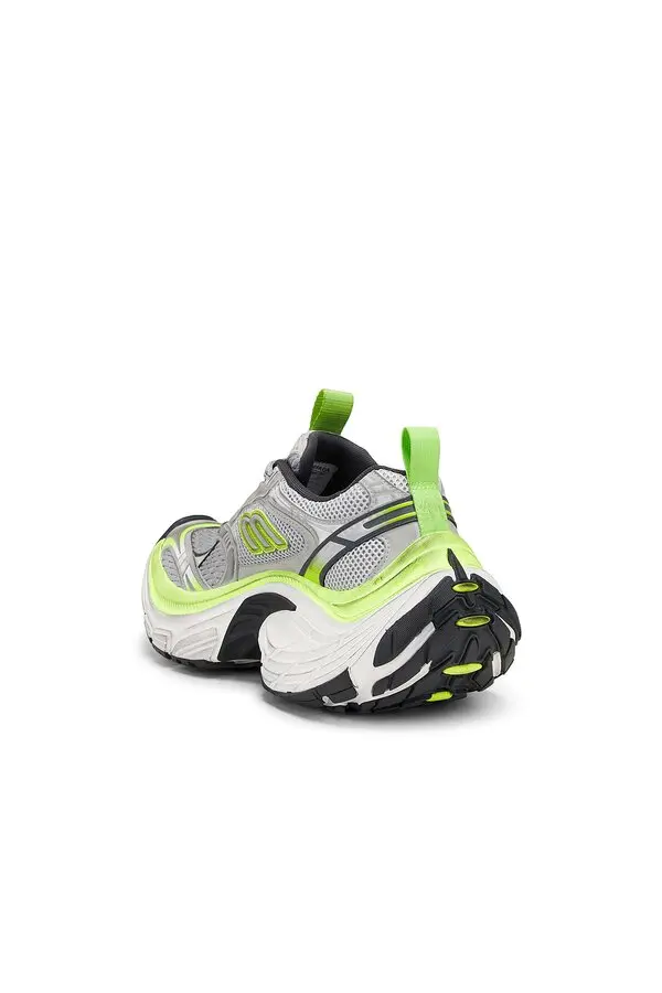 Balenciaga 10xl Sneakers In Grey White Green Fluorescent Yellow