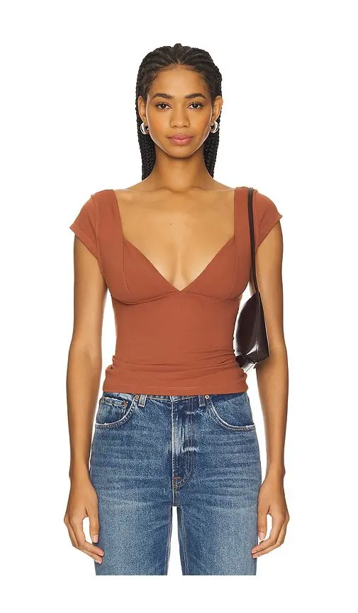 Free People X Intimately Fp Duo Corset Cami - Brick