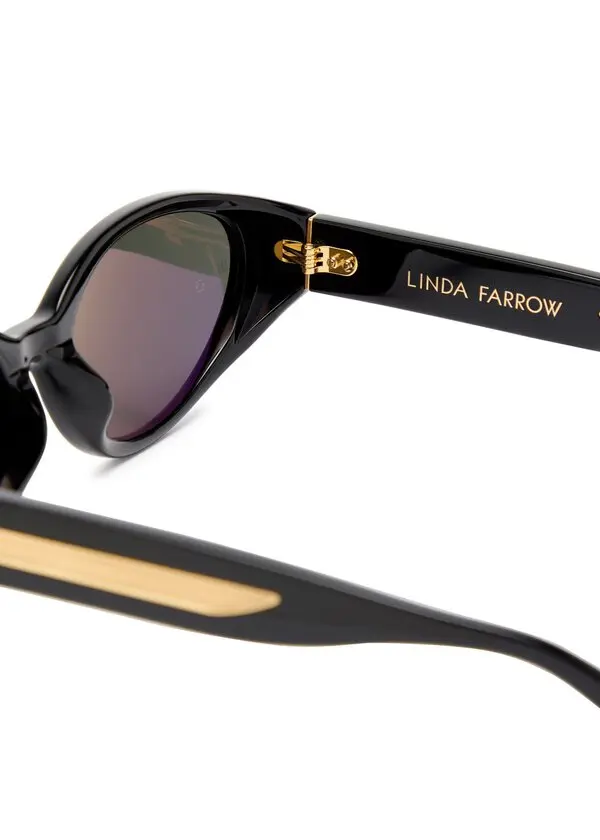 Linda Farrow Oval Sunglasses