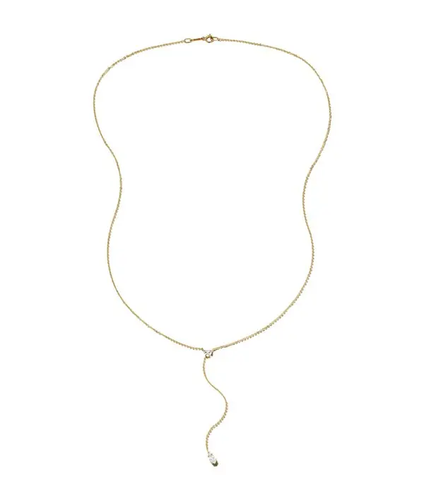 ANITA KO 18-karat Diamond Lariat Necklace - Gold