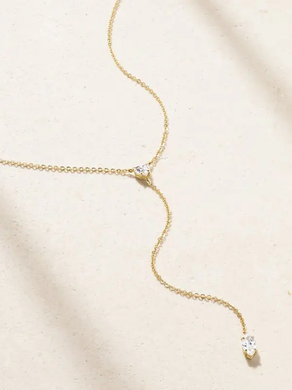 ANITA KO 18-karat Diamond Lariat Necklace