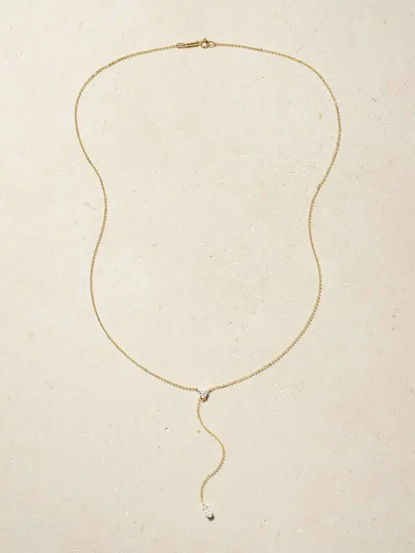 ANITA KO 18-karat Diamond Lariat Necklace