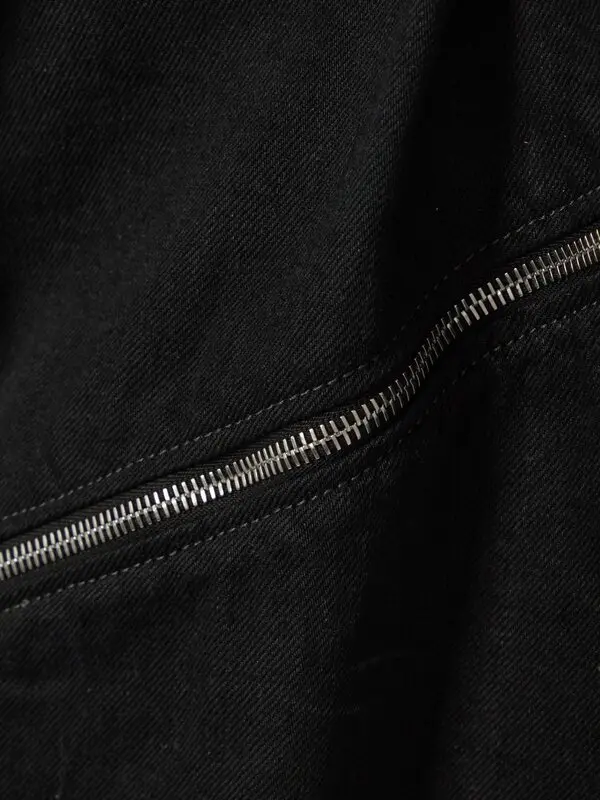Alaïa Zip-embellished Wide-leg Jeans - Black