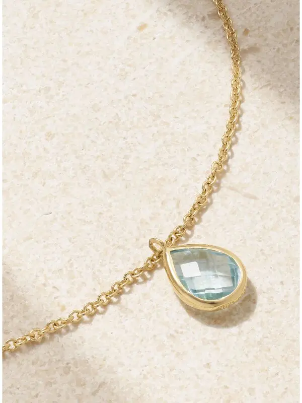 Mateo 14-karat Topaz Anklet