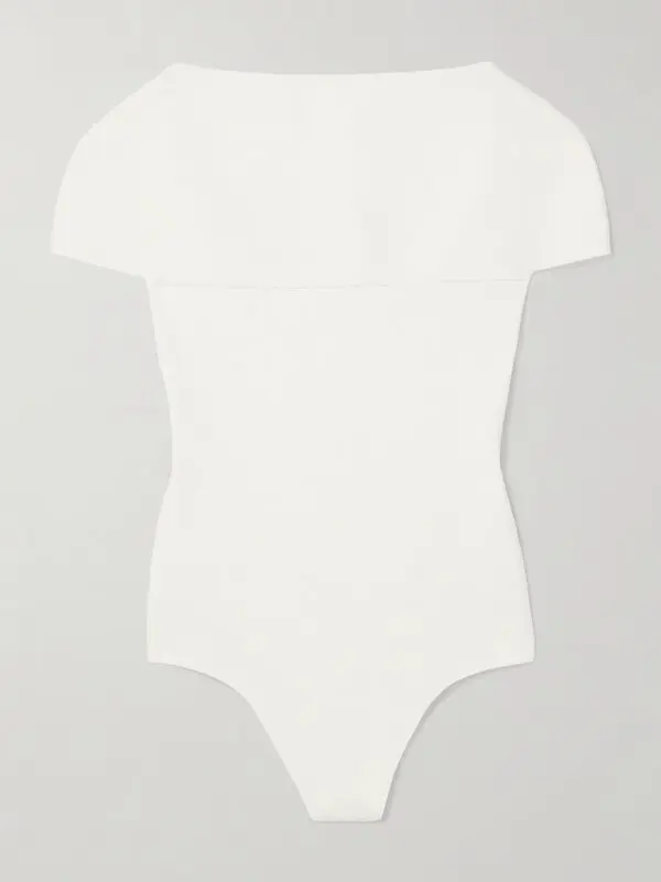 Khaite Basile Knitted Bodysuit - White
