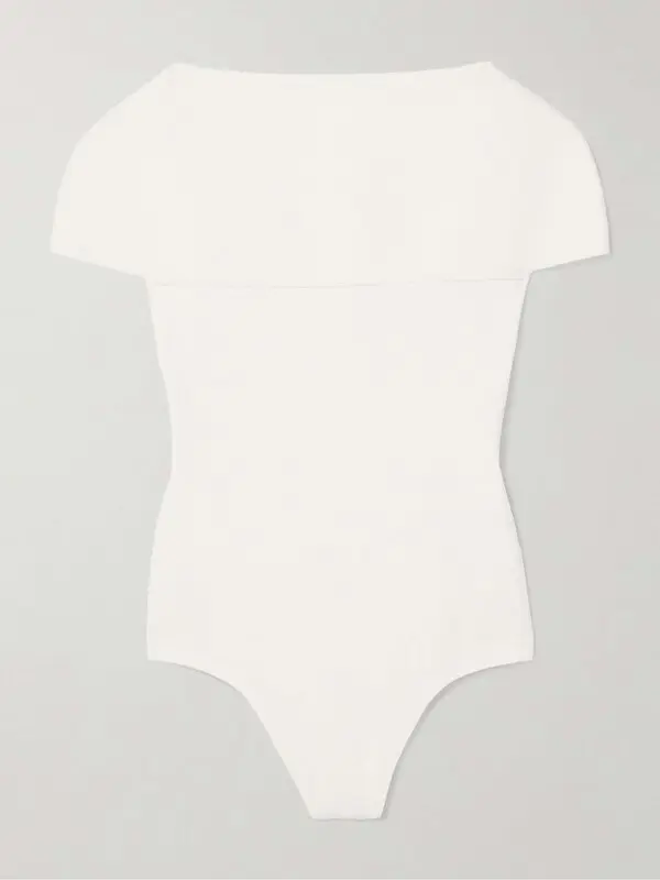 Khaite Basile Knitted Bodysuit - White