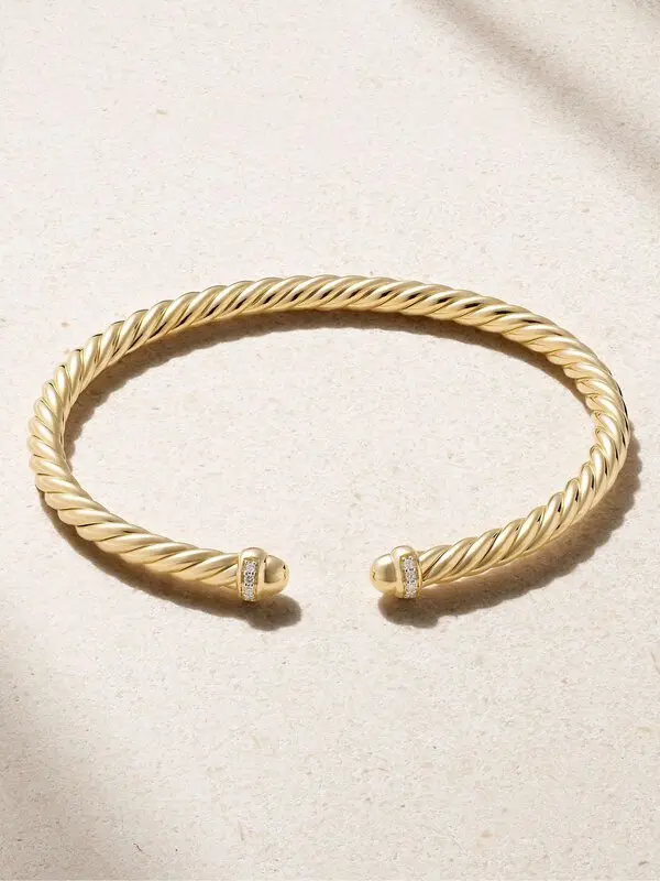 David Yurman Modern Cable Diamond Cuff
