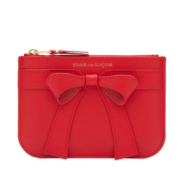 Comme Des Garçons Big Bow Wallet Sa8100bb - Red
