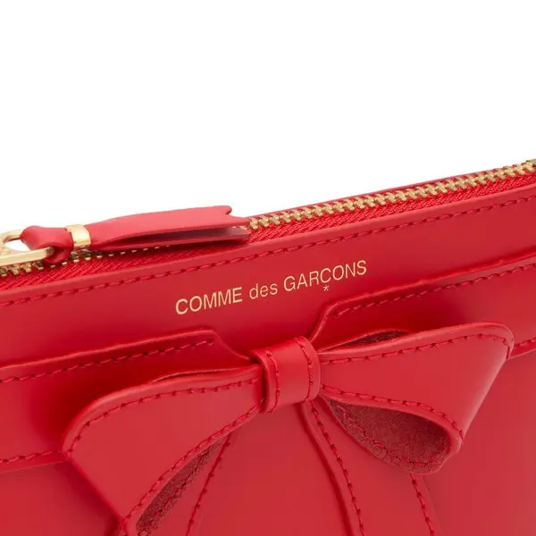 Comme Des Garçons Big Bow Wallet Sa8100bb - Red