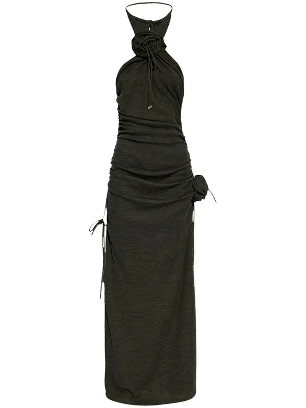 Burberry Wool Halterneck Gown