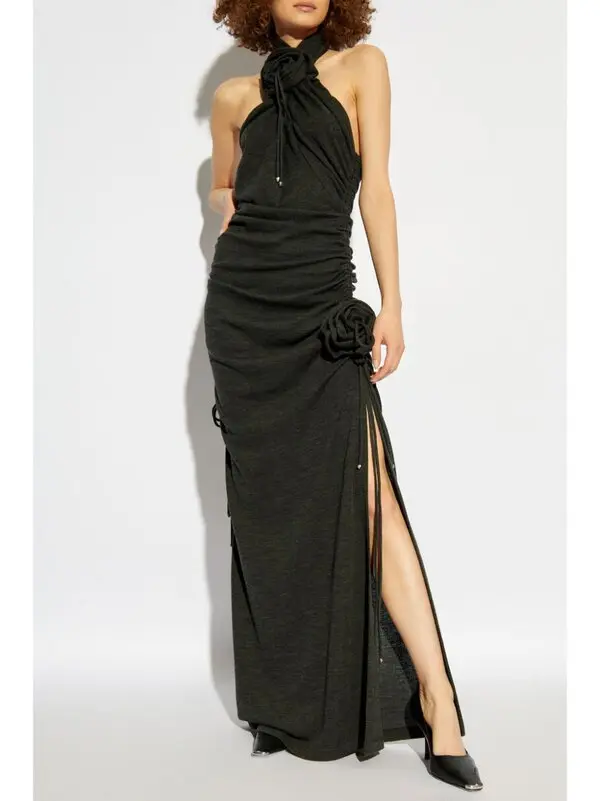 Burberry Wool Halterneck Gown