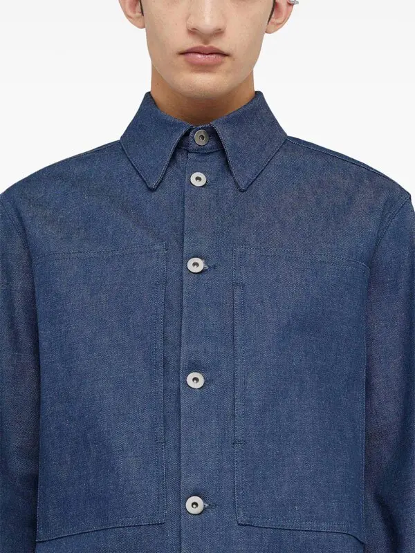 JIL SANDER Cotton Denim Overshirt