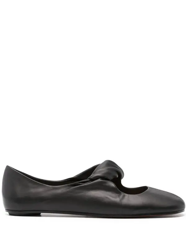 Alexander McQueen Twist-detailing Ballerinas - Black
