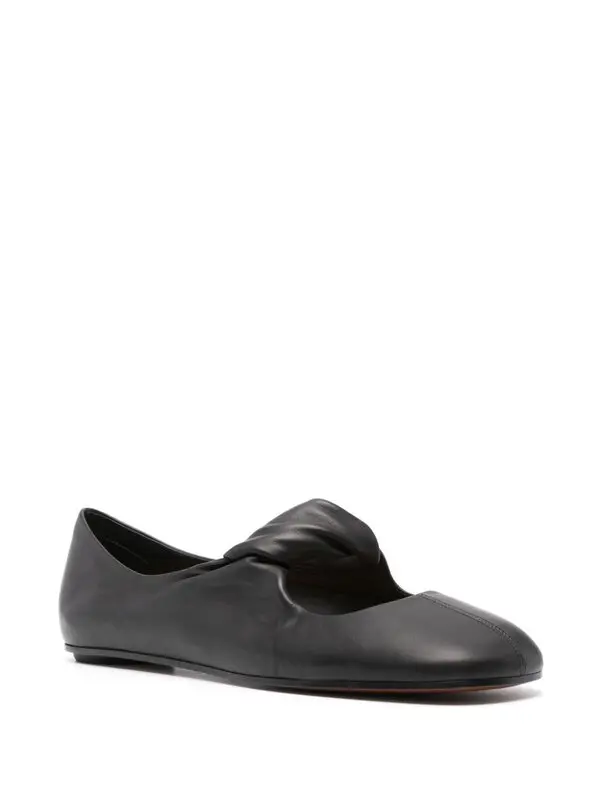 Alexander McQueen Twist-detailing Ballerinas - Black