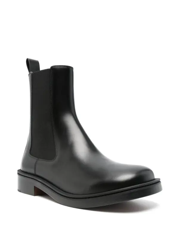 Alexander McQueen Leather Chelsea Boots - Black