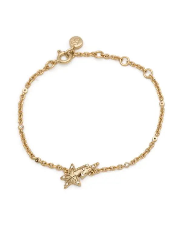 A BATHING APE Signature Star Bolt Motif Bracelet - Gold