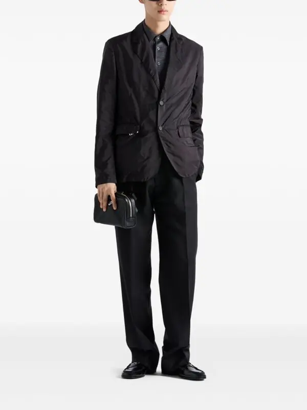 Prada Re-nylon Single-breasted Blazer