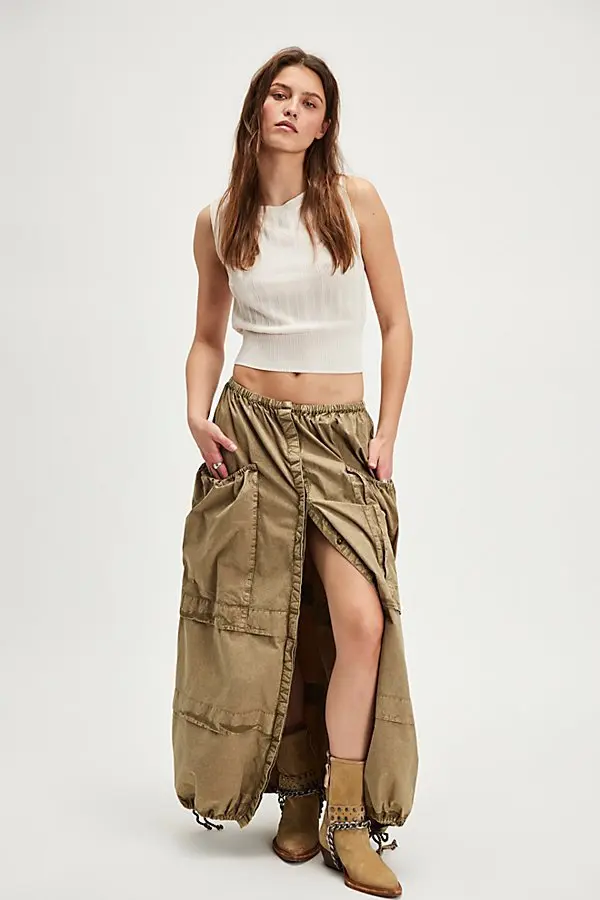 Free People Eloise Maxi Skirt In Caiman - 49% Off | Editorialist