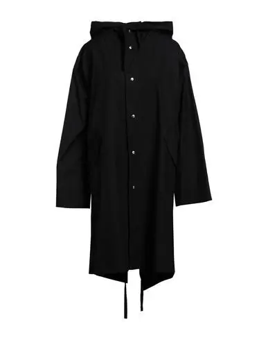 JIL SANDER Cotton Overcoat & Trench Coat - Black