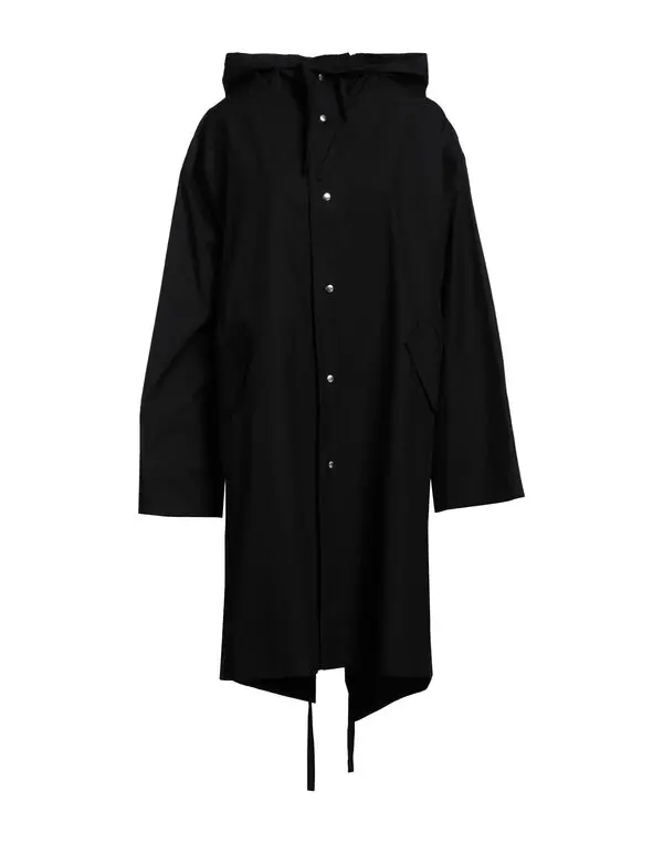 JIL SANDER Cotton Overcoat & Trench Coat - Black
