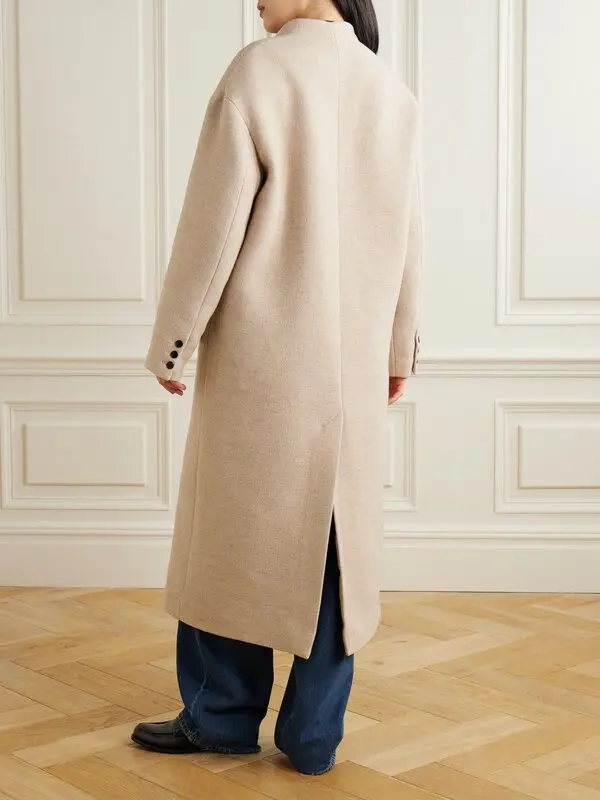 MARANT ETOILE Eris Wool-blend Coat - Neutrals