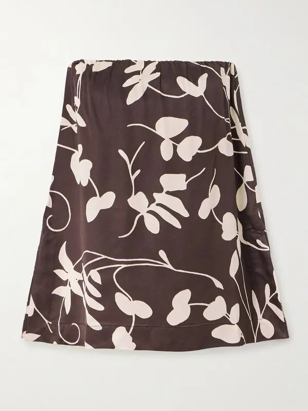 Faithfull The Brand Chambien Strapless Floral-print Top