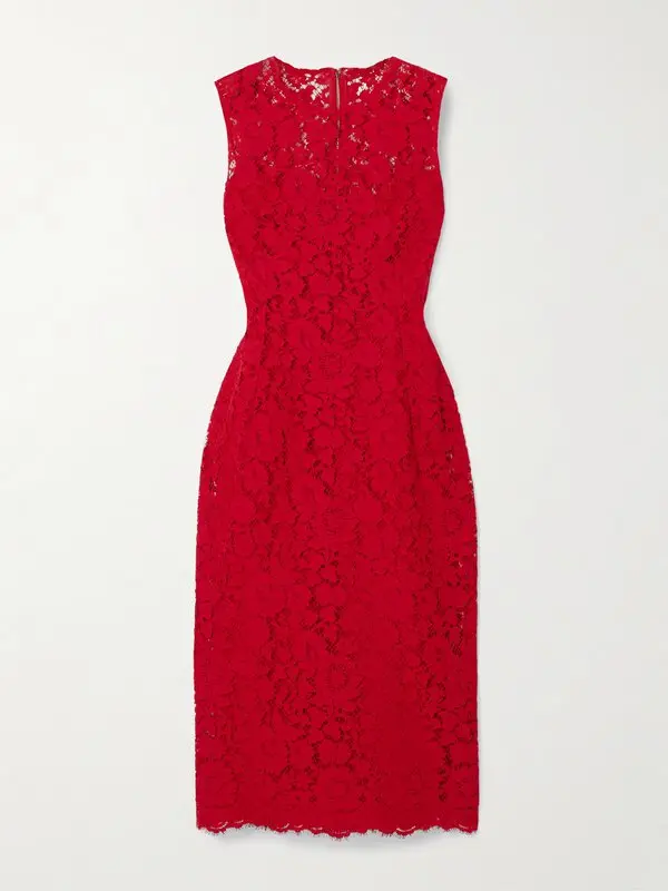 Midi Dress Warehouse Corded Lace Dress NWT Anthropologie Vone Red Midi Cap  Sleeve Lace Sheath Dress