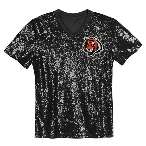 OUTERSTUFF Joe Burrow Cincinnati Bengals Sequin V-neck Fashion Jersey