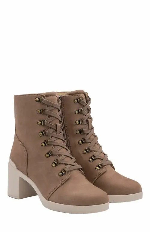 ABEO Metropolis Lace Up Boots - Beige - Regular