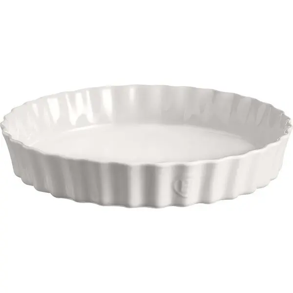 EMILE HENRY 12.6" X 2.2" Extra Large Deep Tart Dish - Flour