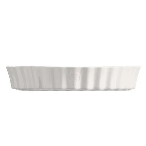EMILE HENRY 12.6" X 2.2" Extra Large Deep Tart Dish - Flour