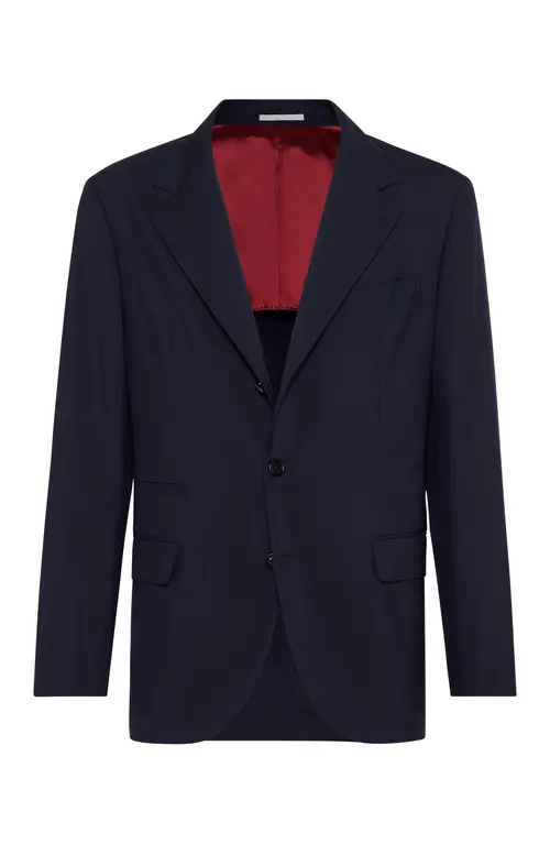 Brunello Cucinelli Deconstructed Blazer - Navy Blue