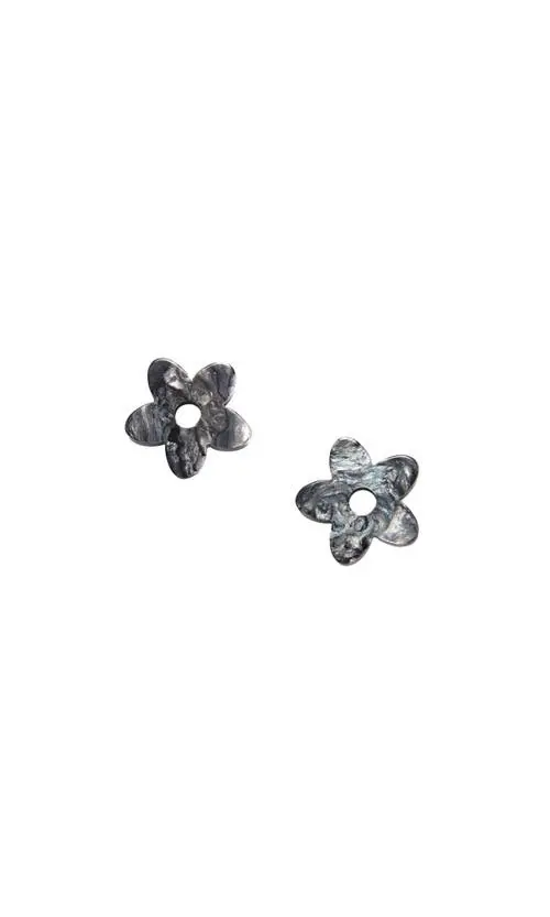MACHETE Petite Flower Charms - Obsidian