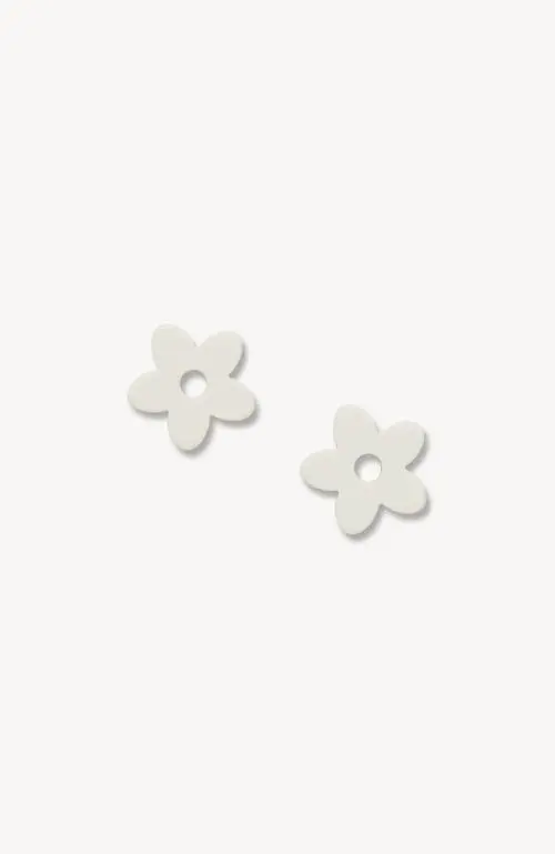 MACHETE Petite Flower Charms - White Matte
