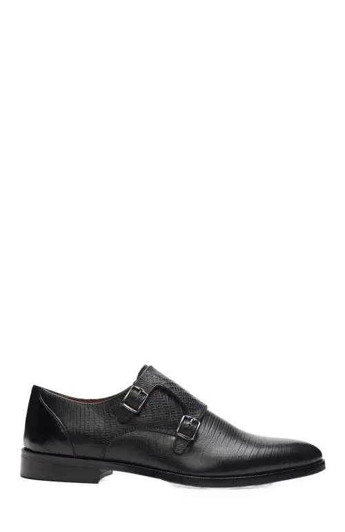 CARLOS BY CARLOS SANTANA Jack Double Monk Strap - Black