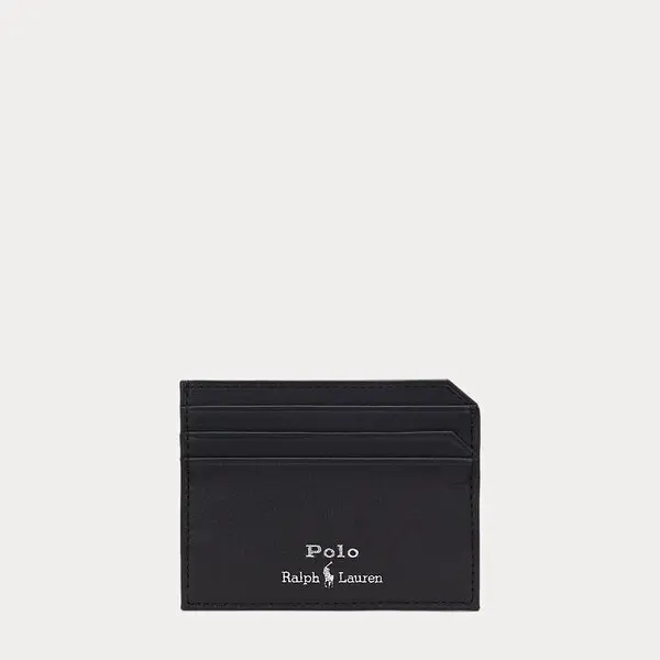Ralph Lauren Smooth Leather Card Case - Black