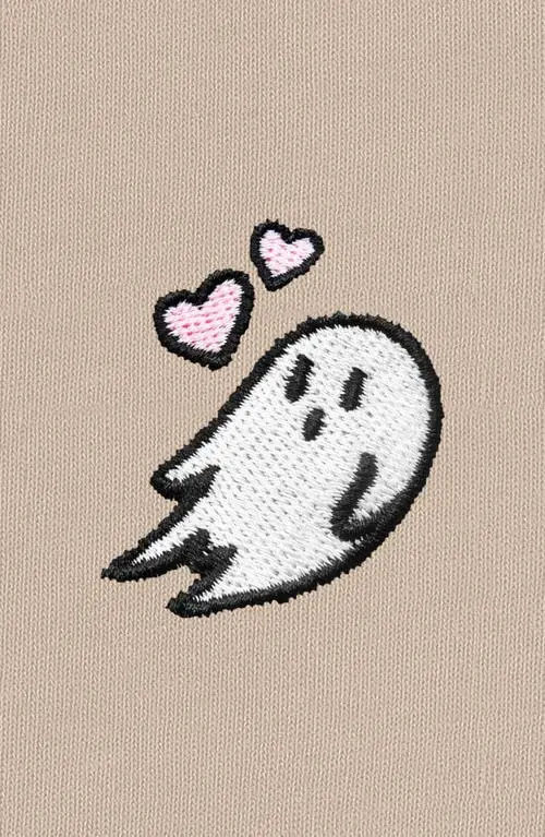DALIX Heartly Ghost Fleece Zip Hoodie