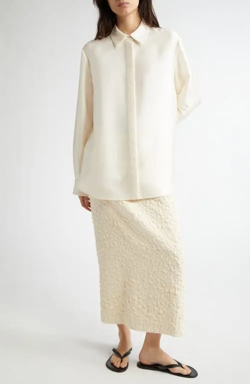 Partow Maya Mixed Media Midi Skirt