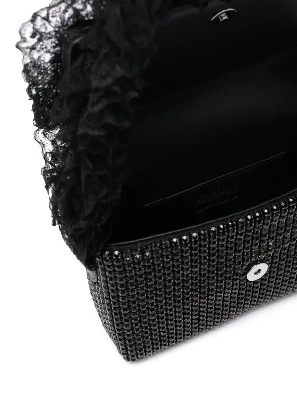 SELF-PORTRAIT Crystal-embellished Shoulder Bag