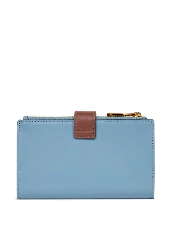 Etro Pegaso-motif Leather Wallet - Blue