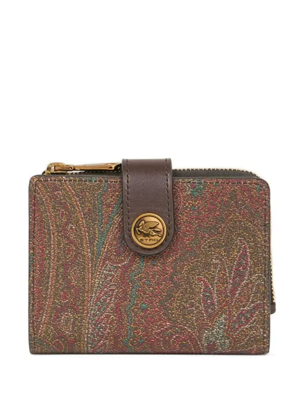 Etro Paisley-print Wallet - Brown