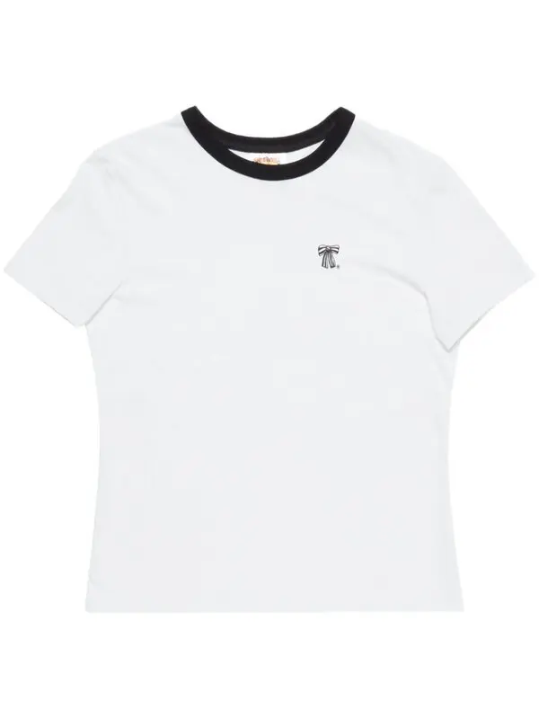 Acne Studios Bow-print T-shirt - White