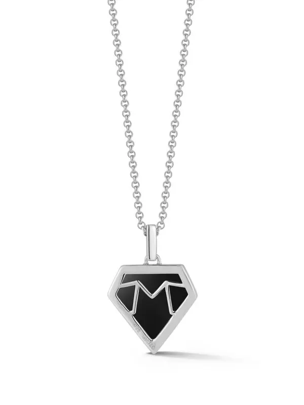 Mateo Sterling Pentagon Onyx Pendant Necklace