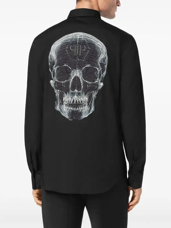 Philipp Plein Strass-skull Long-sleeve Shirt