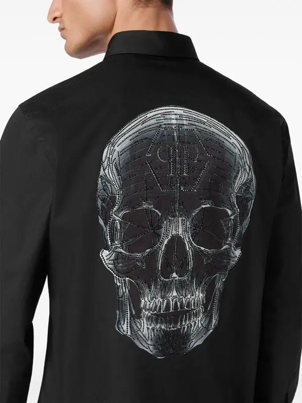 Philipp Plein Strass-skull Long-sleeve Shirt