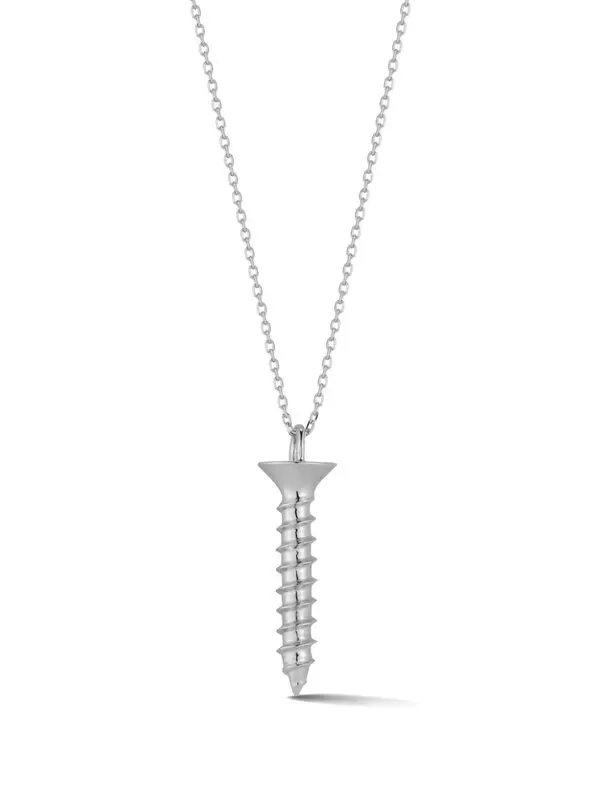 Mateo Sterling Screw Pendant Necklace