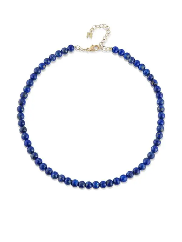 Mateo 14k Yellow Lapis Lazuli Beaded Bracelet - Gold