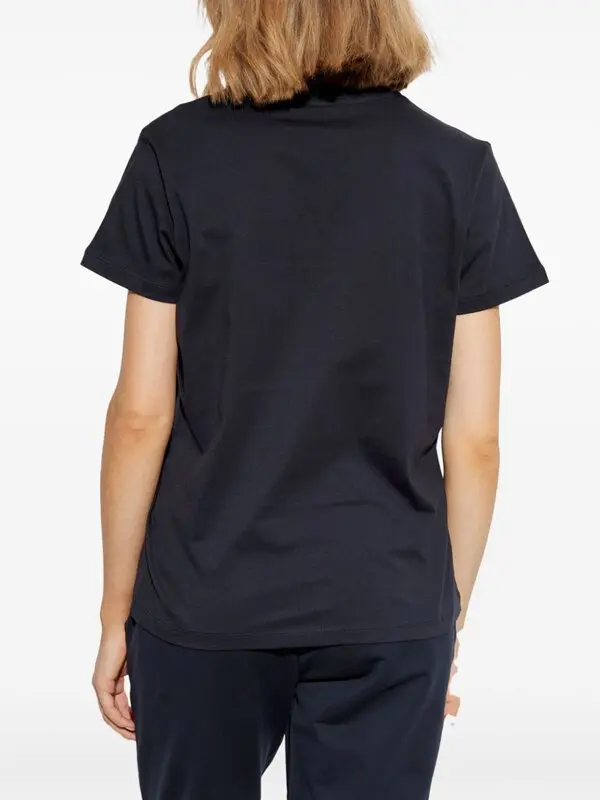 Moncler Logo-embroidered T-shirt - Blue
